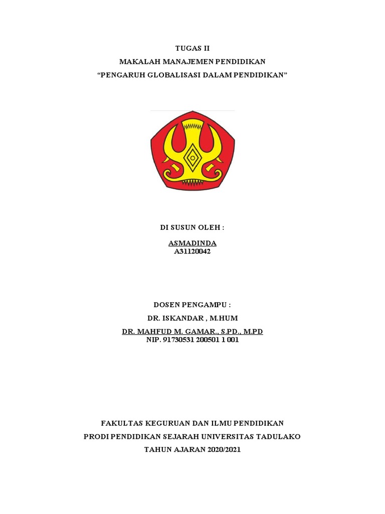 Pengaruh Globalisasi pada Pendidikan | PDF