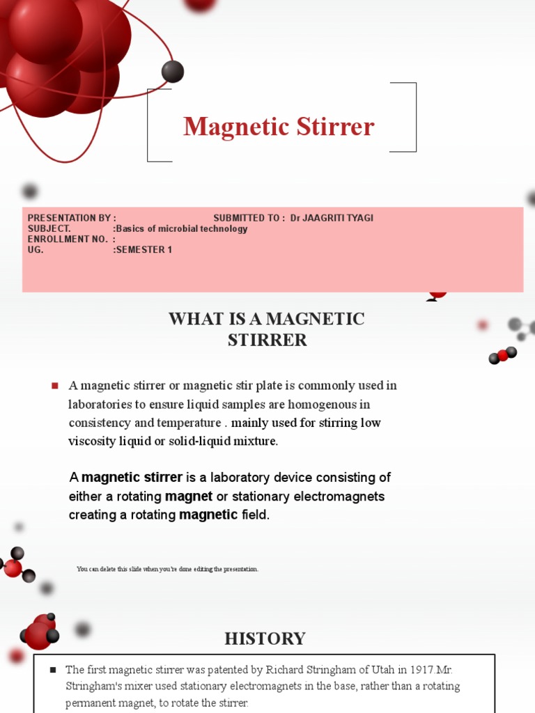 BMT Magnetic Stirrer | PDF | Physical Sciences | Applied And Interdisciplinary Physics