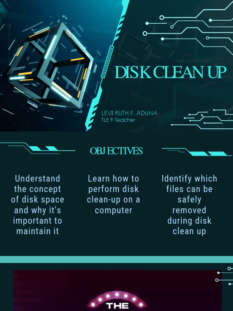 Disk Clean-Up | PDF | Computer File | Icon (Computing)