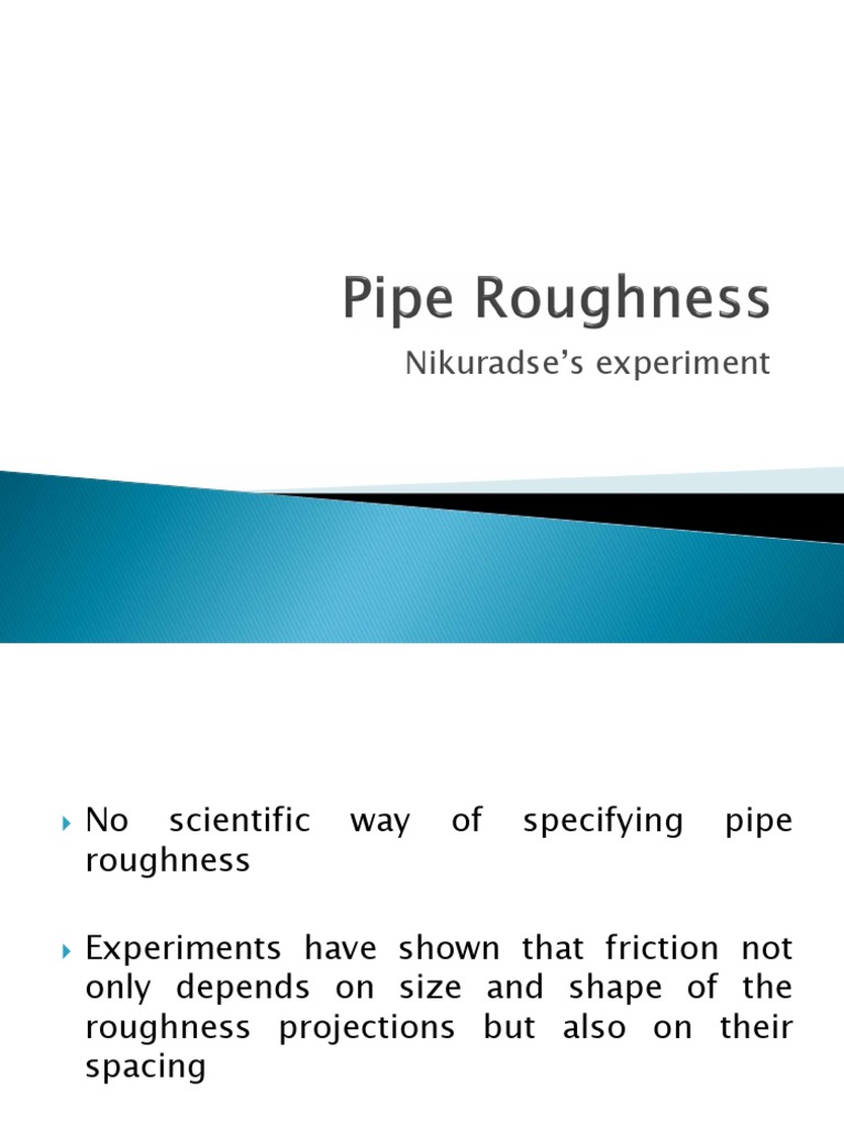 Nikuradse's Experiment | PDF | Physics | Civil Engineering