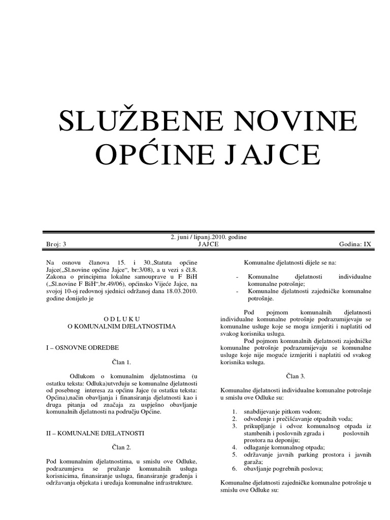 SL Novine Broj 3 - 2010 | PDF