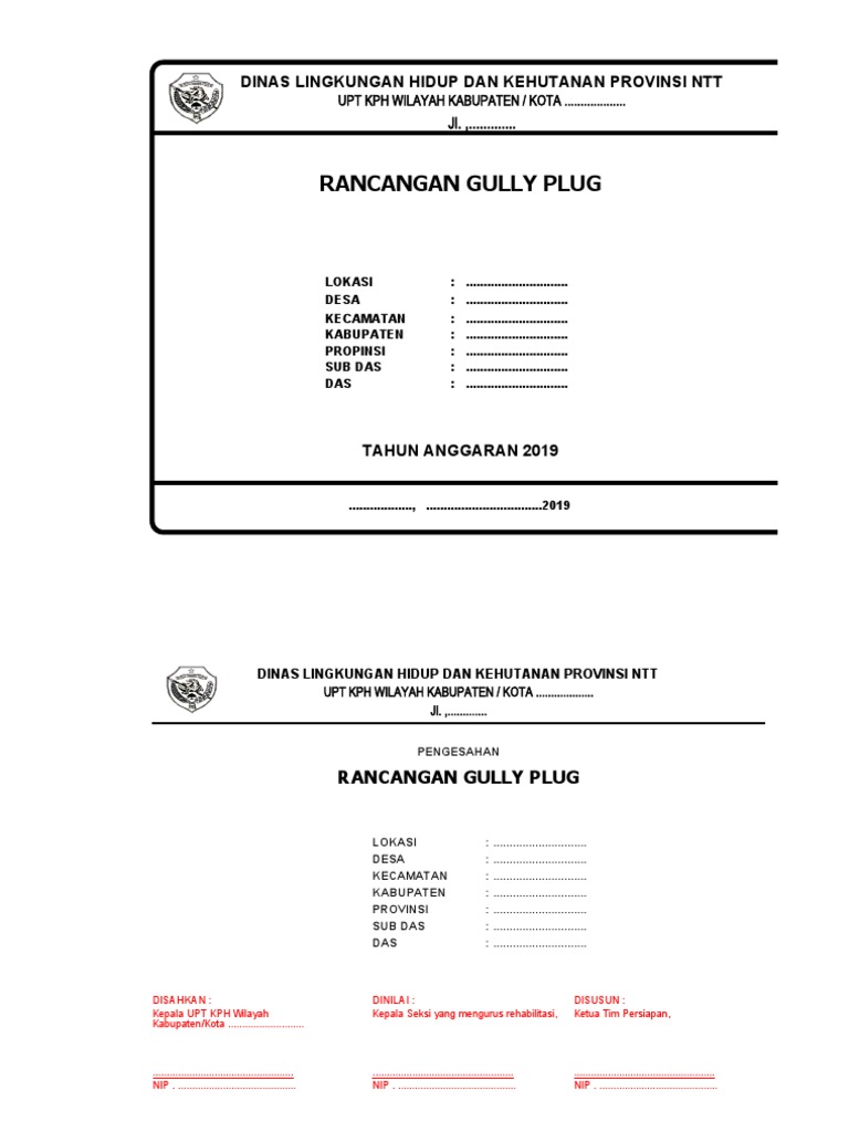 Contoh Rantek Gully Plug | PDF