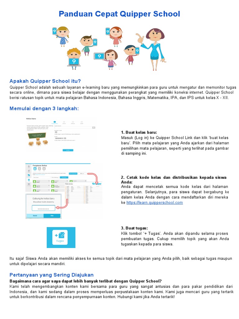 Panduan Cepat Quipper School | PDF
