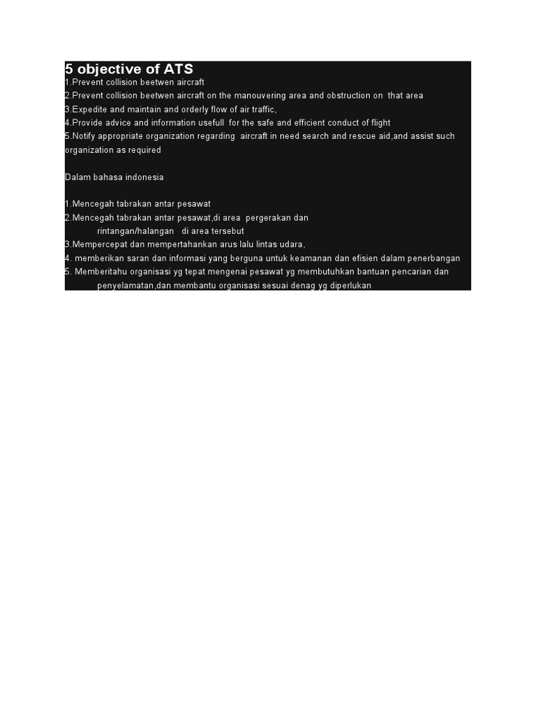 5 Objective of ATS | PDF