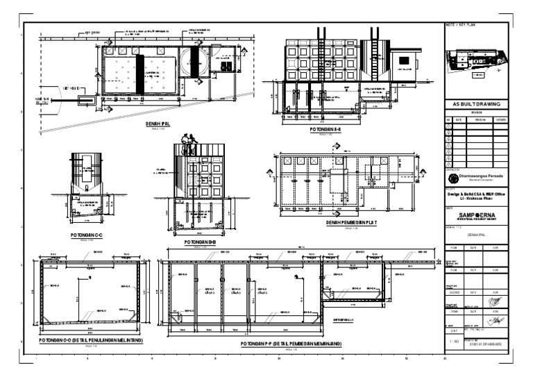 01001-01 DP-HMS-KRS Denah IPAL | PDF | Biodegradable Waste Management ...