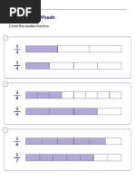 Use Visual Models To Add Fractions Worksheet | PDF