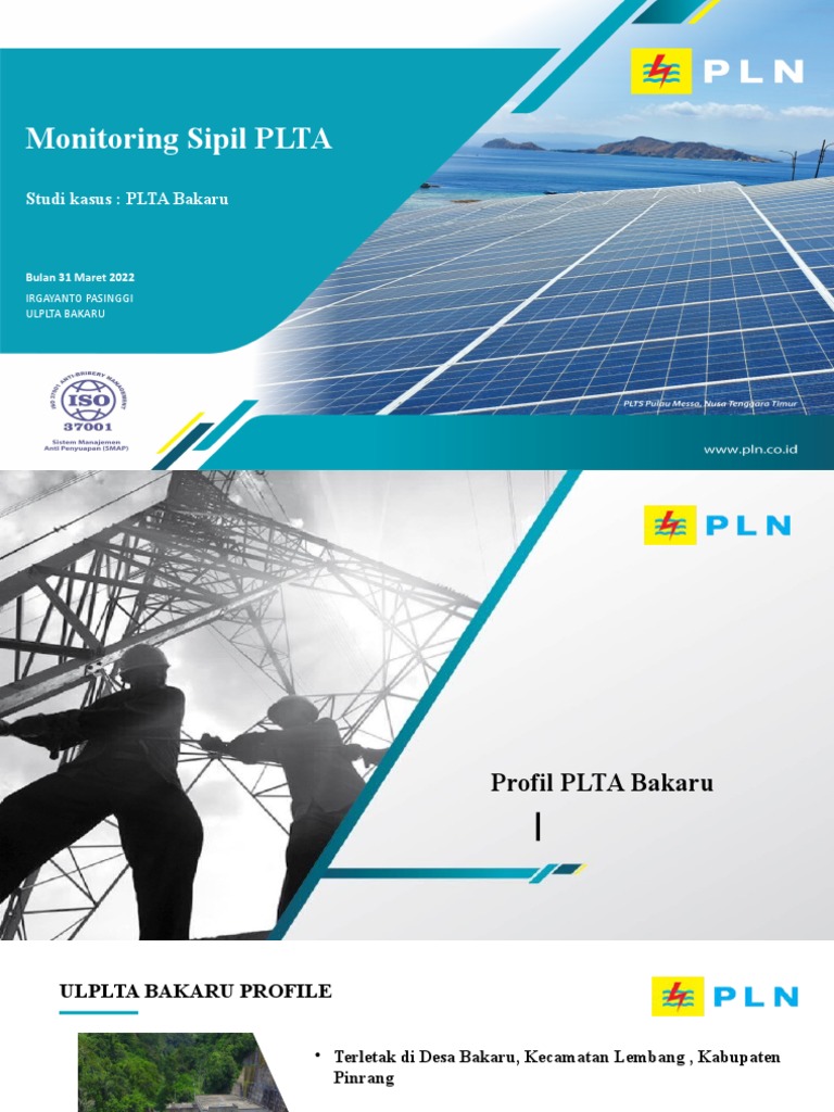 Monitoring Sipil PLTA: Studi Kasus: PLTA Bakaru | PDF
