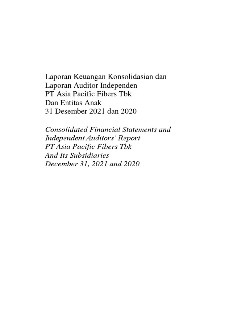 POLY Finrep 2021 - BILINGUAL | PDF | Economies | Business