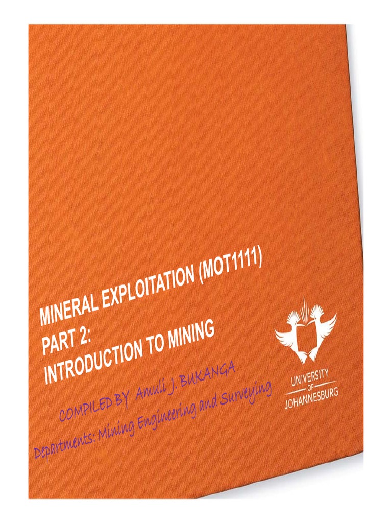 25-04-2015 Underground Mine Methods | PDF | Mining | Minerals