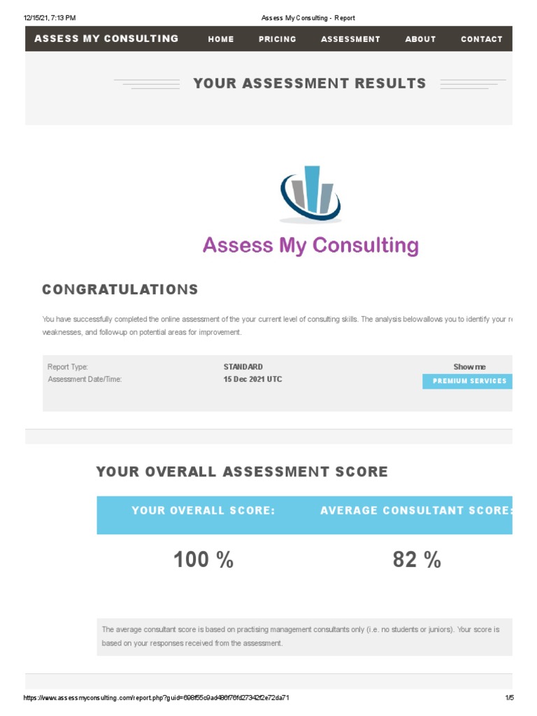 Asif-Assess My Consulting - Report-15-12-2021 | PDF | Consultant | Risk