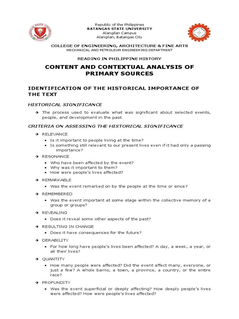 Historical Significance and Author's Point of View | PDF | Narration ...