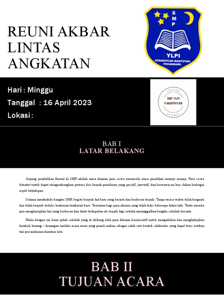 Proposal Reuni Akbar | PDF