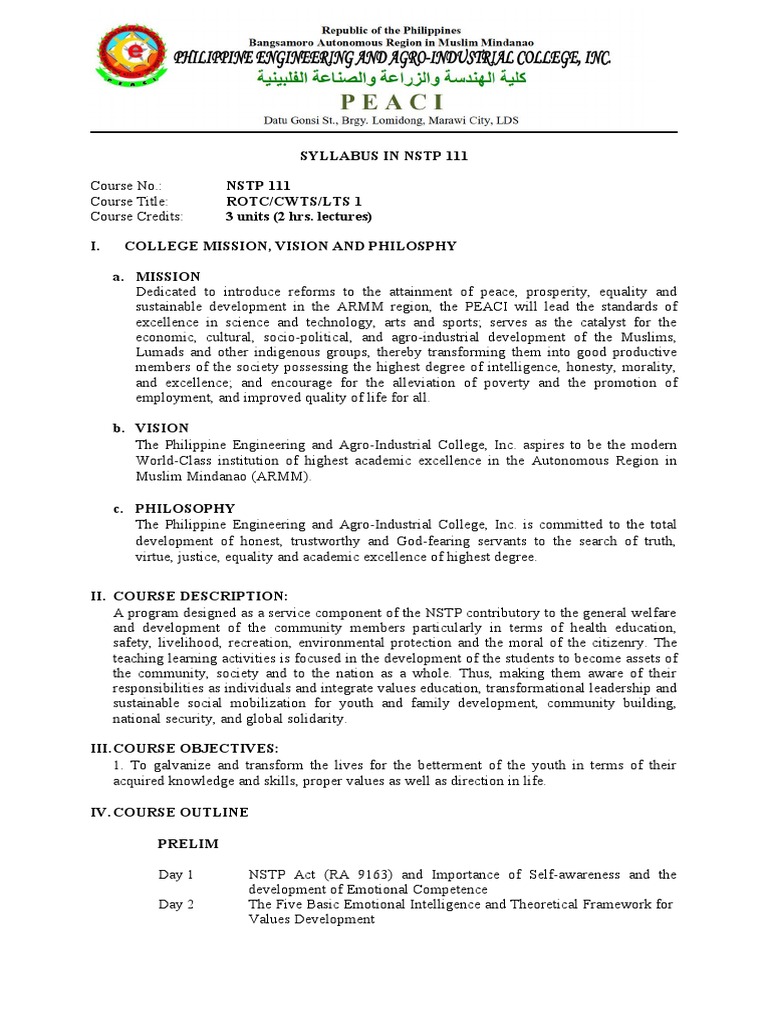 NSTP 111 - Rotc CWTS LTS 1 | PDF | Leadership | Evaluation