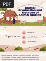 UNIT 3 Animal Production | PDF | Livestock | Agriculture