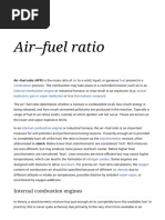 Air-Fuel Ratio and Engine Efficiency | PDF | Combustion | Diesel Engine