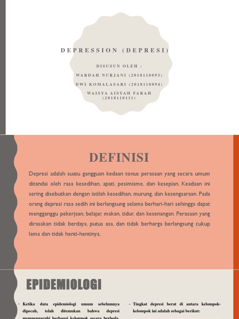 Kelompok 5 DEPRESSION (DEPRESI) | PDF