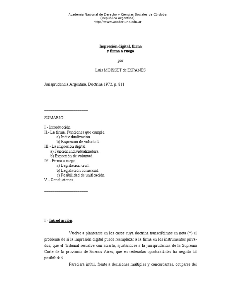 Firma a Ruego: Conceptos y Legislación | PDF | Caso de ley | Science