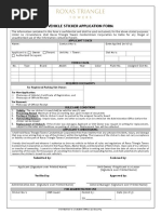 CEZ.8.F.005 Vehicle Sticker Application Form Revision 02 | PDF ...