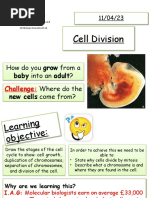 Mitosis and The Cell Cycle - Cell Division - AQA - GCSE Biology (Single ...