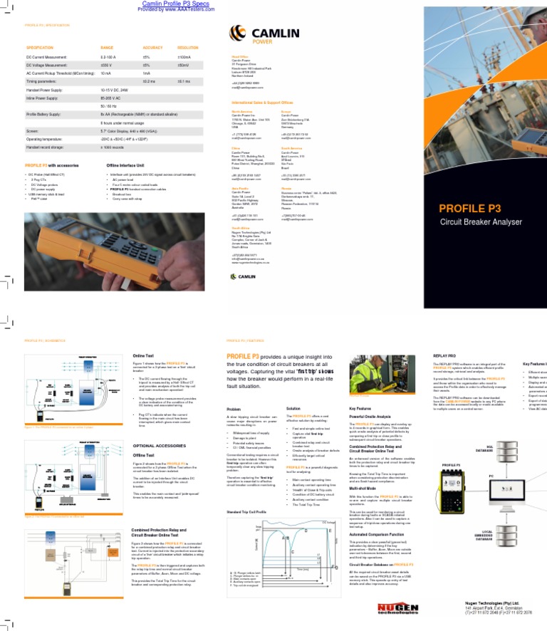Profile P3: Circuit Breaker Analyser | PDF | Relay | Electrical Network