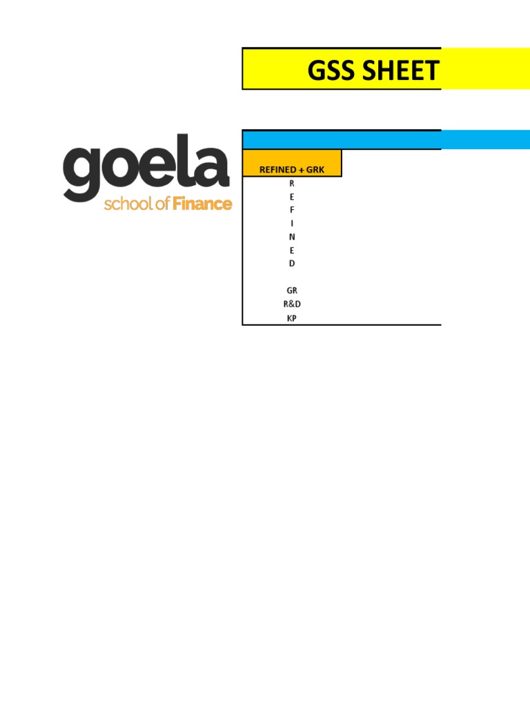 Gss Sheet - Goela Stock Selector: Fact List | PDF | Business