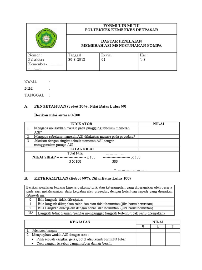 Memahami Teknik Pemerasan ASI Menggunakan Pompa | PDF