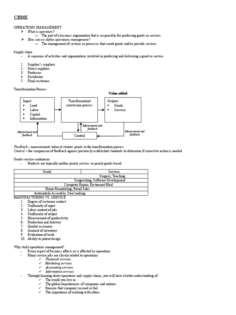 2nd Year - CBME | PDF | Supply Chain | Supply Chain Management