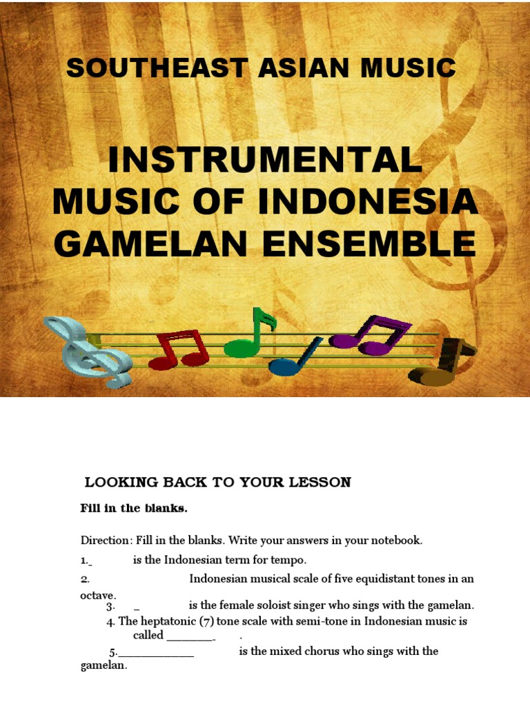 Instrumental Music of Indonesia | PDF | Music Technology | Entertainment