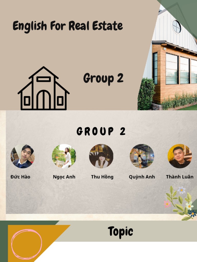English For Real Estate: Group 2 | PDF | Speculation | Prices