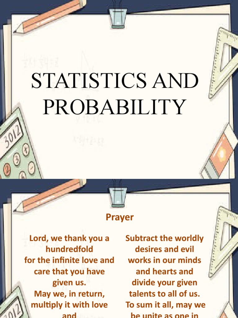 Statistics and Probability | PDF | Variance | Probability Distribution