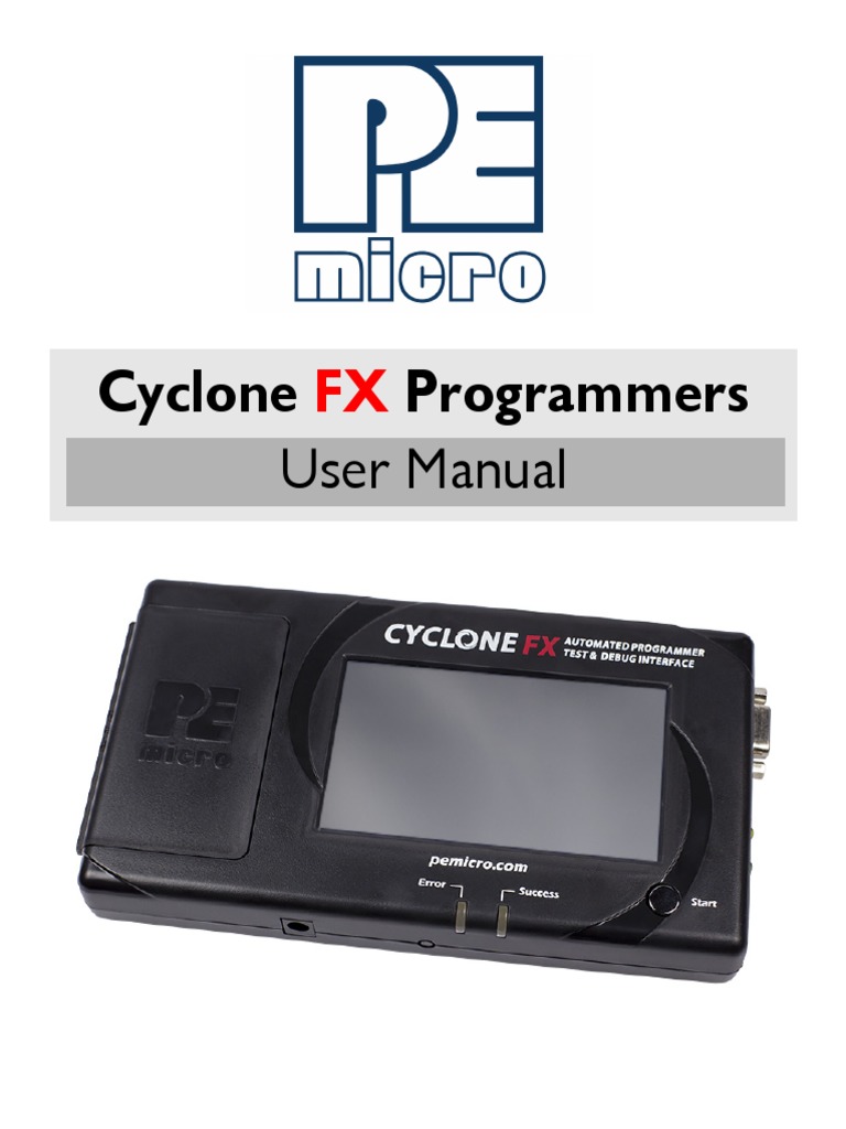 Cyclone Programmers: User Manual | PDF | Command Line Interface | Booting