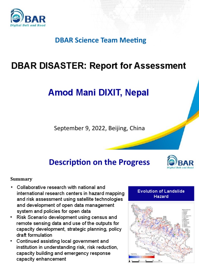 Amod DIXIT Nepal Country DBAR - DRR WG Report | PDF | Disaster Risk Reduction