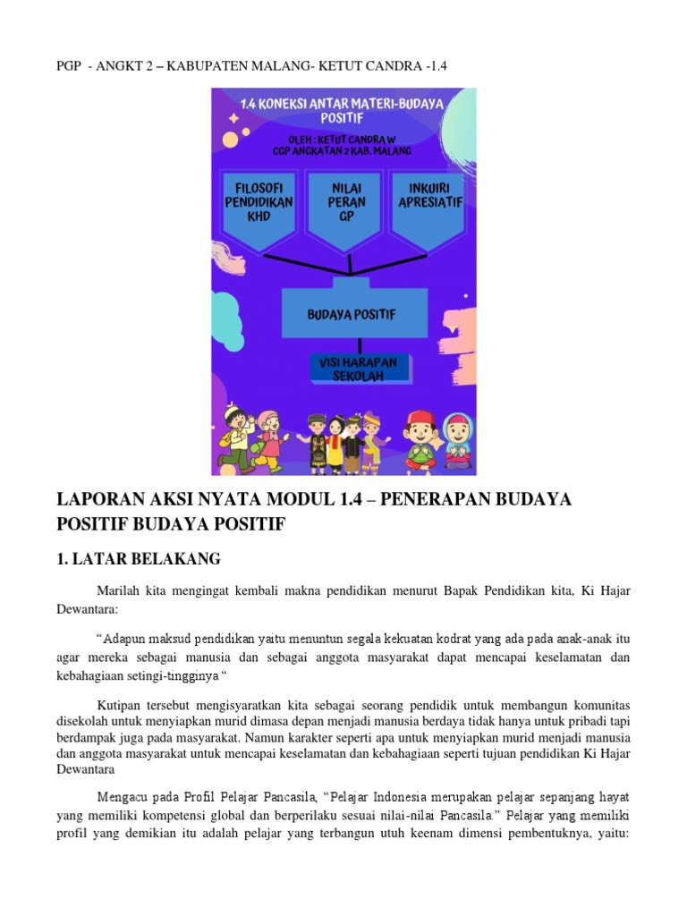 1.4 Aksi Nyata - Budaya Positif | PDF 1.4 Aksi Nyata - Budaya Positif | PDF