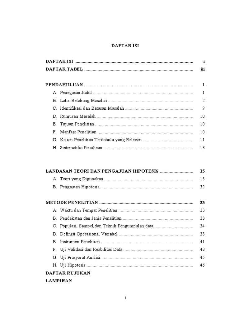 Daftar Isi Bab 1-3 | PDF | Bisnis | Komputer