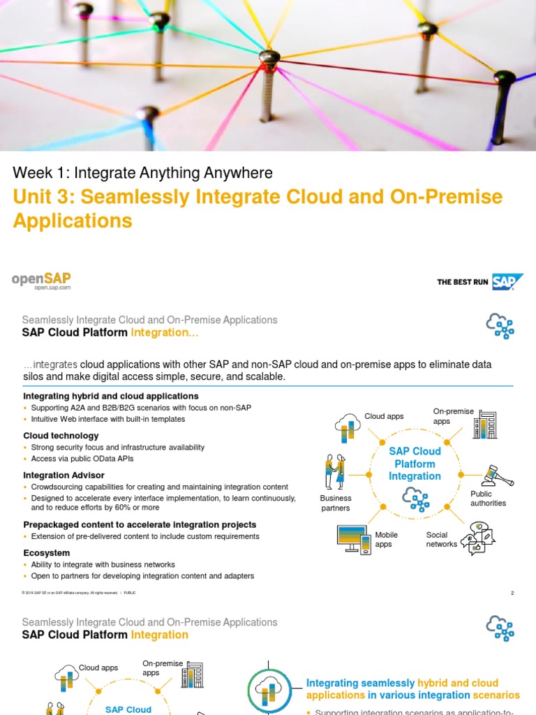 openSAP cp9 Week 1 Unit 3 CPIA Presentation | Download Free PDF | Cloud Computing | Mobile App