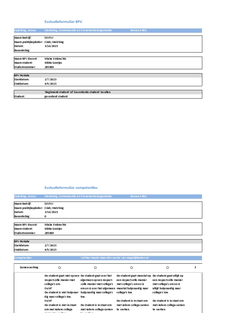 Tussentijdse Evaluatie BPV | PDF