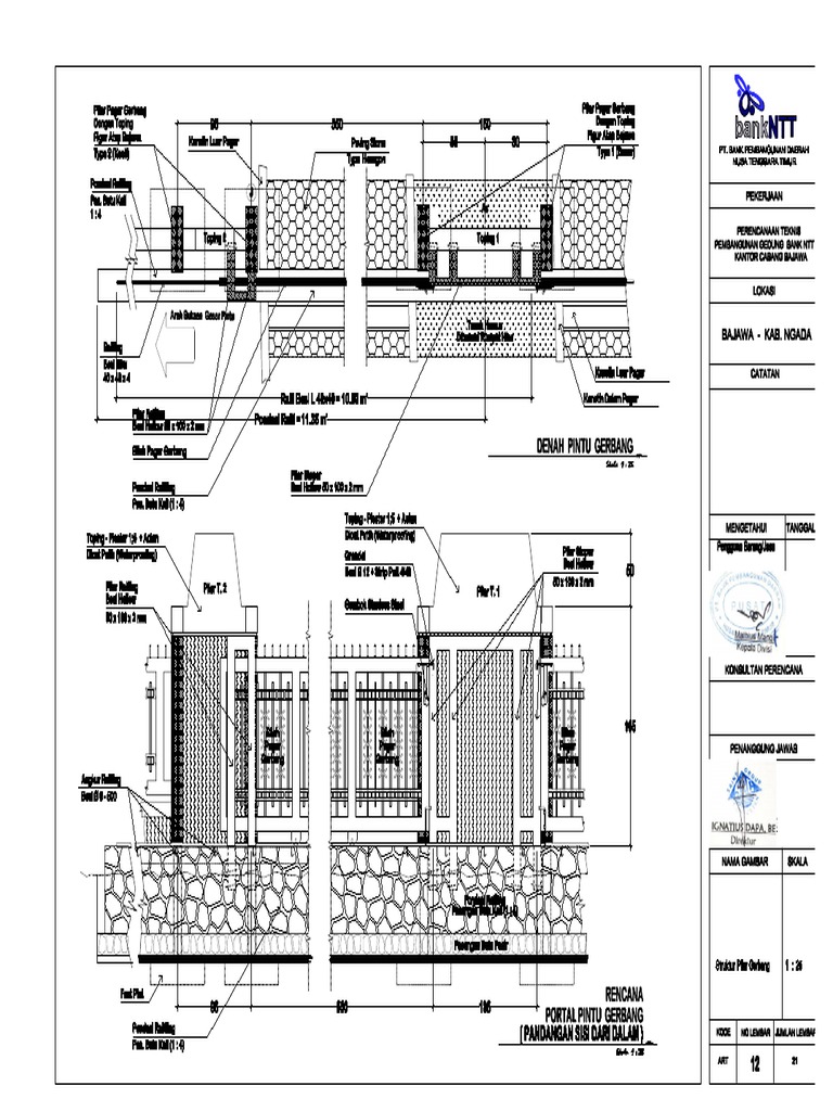 Denah Pintu Gerbang | PDF