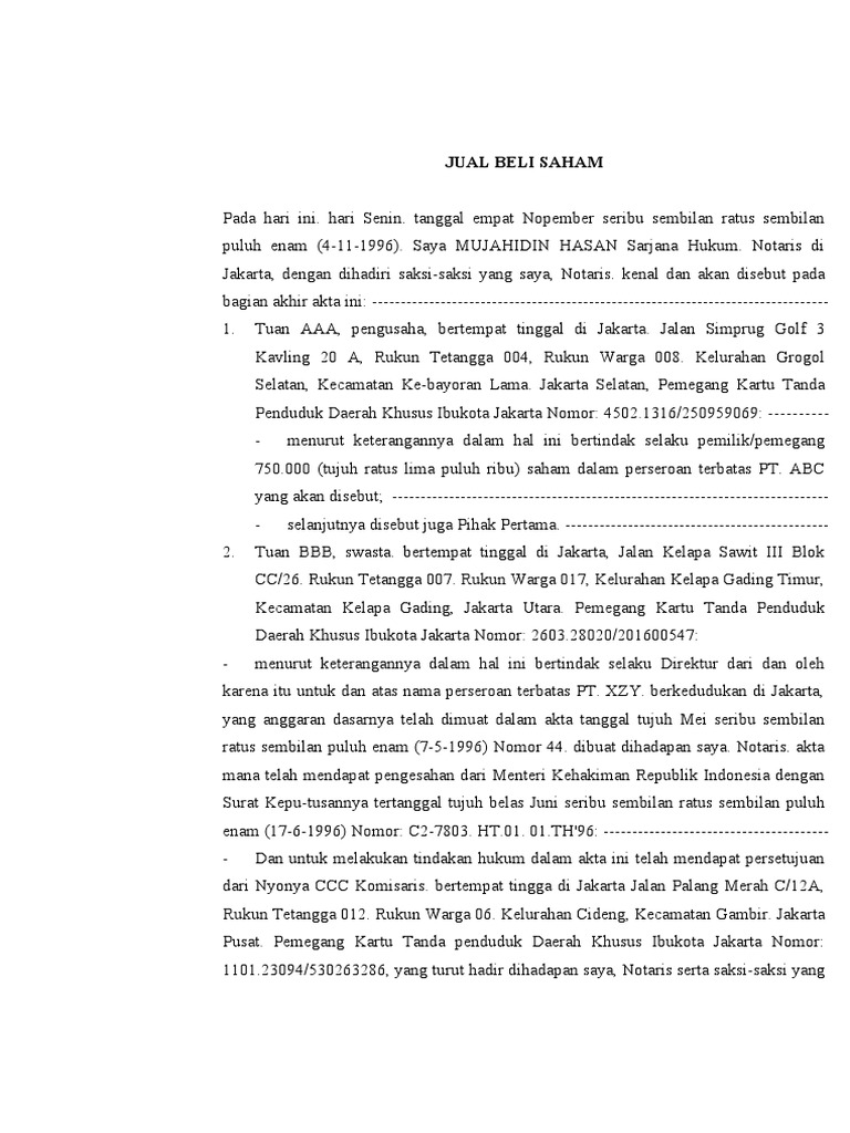 Jual Beli Saham | PDF