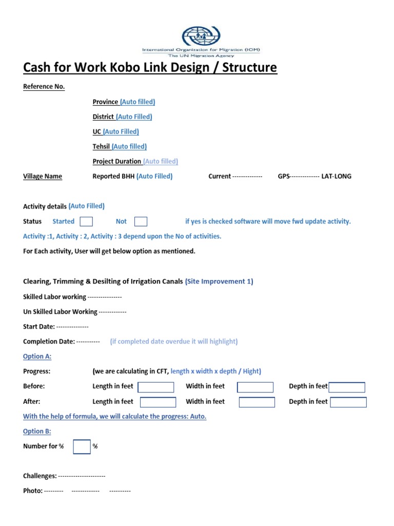 Kobo Form Structure For Cfw 14032023 Pdf 
