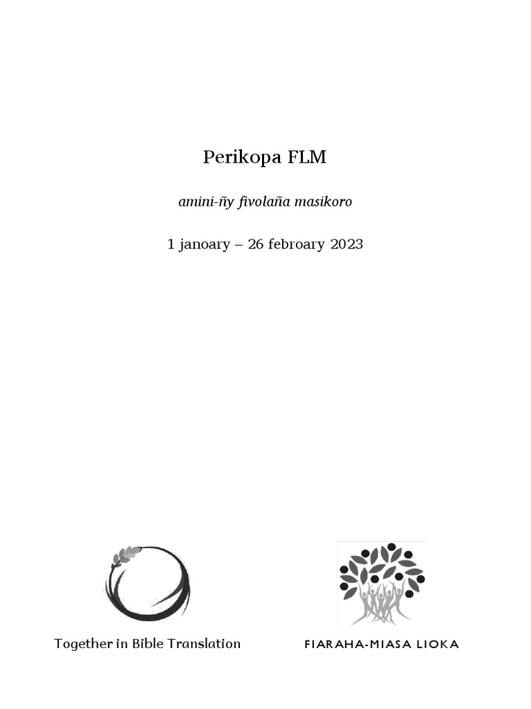 MSH Perikopa II 2023-01+02 Booklet A5 20221213 PDF | PDF