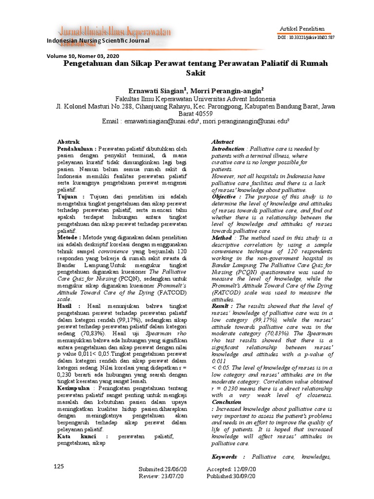 Shinta Devi - Tugas Keperawatan Paliatif (Analisa Jurnal) | PDF | Sains ...