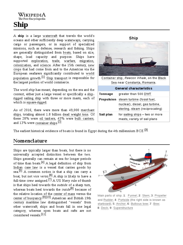 Ship | PDF | Ships | Marine Propulsion