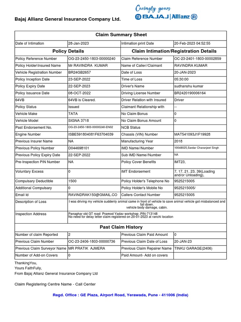 Claim Form | PDF | Transport | Vehicles