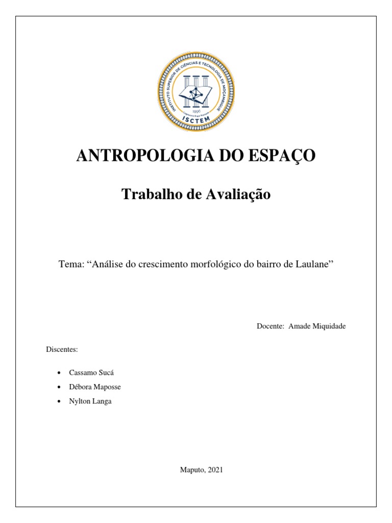 Avaliação em Grupo-Turma2 - Laulane | PDF | Cidade | Sociologia