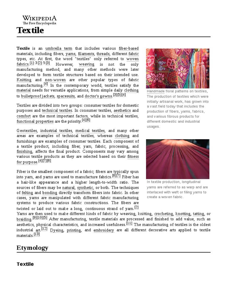 Textile | PDF | Textiles | Loom
