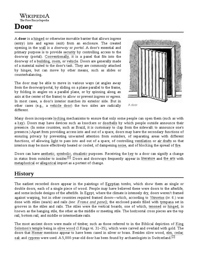Door | PDF | Door | Components