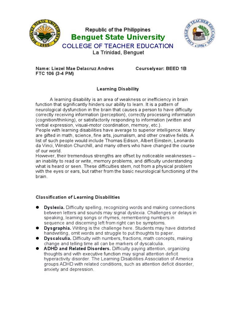 FTC 106 LD | PDF | Learning Disability | Phonics
