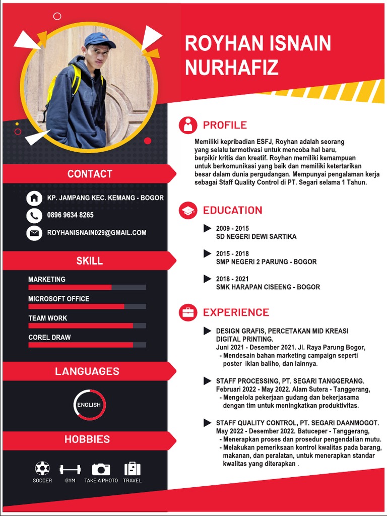 Contoh CV Simpel | PDF