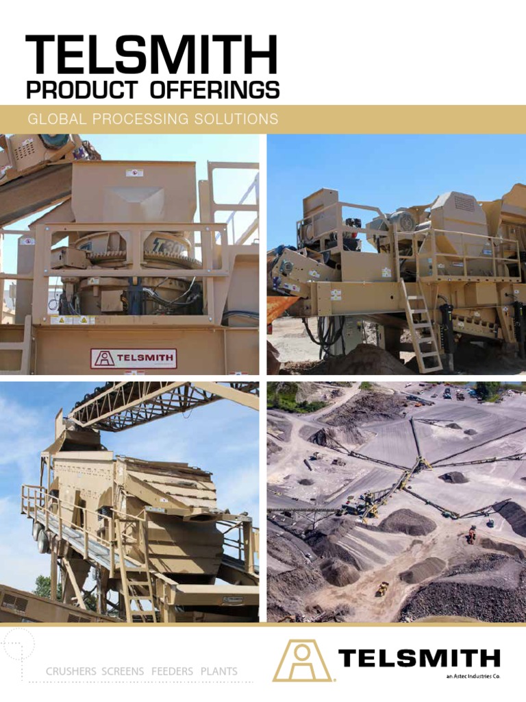 Telsmith Product Overview | PDF | Concrete | Secondary Sector Of The ...