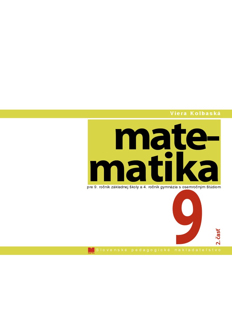 Mate-Matika: Viera Kolbaská | PDF